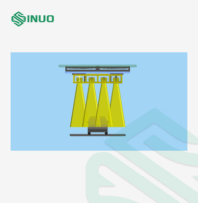 DIN 75220 전기 차량 태양 시뮬레이션 테스트 챔버 할로겐 램프 테스트 챔버